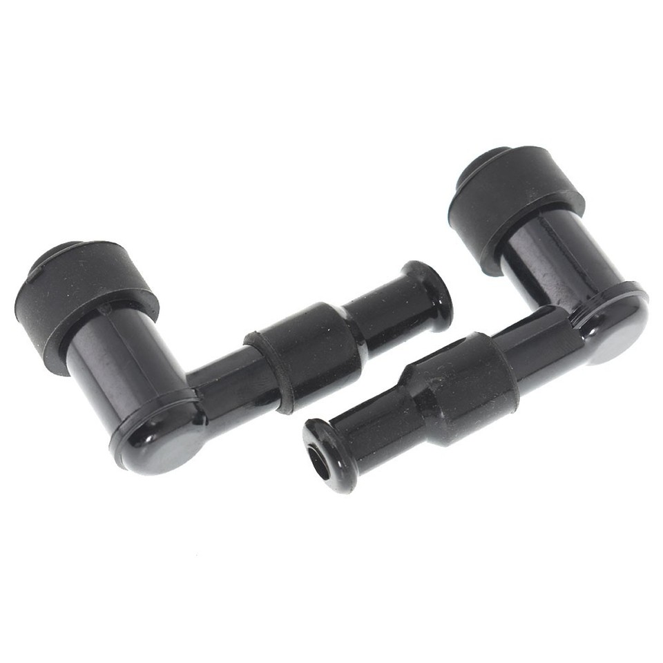 LB05F 90 Degree Spark Plug Boot Cap Cover Resistor For Snowmobile ATV ...