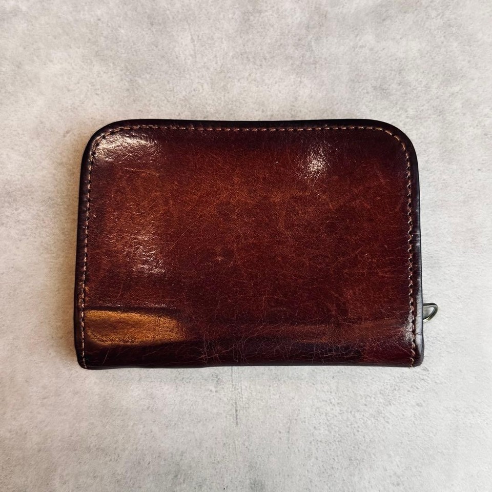 COACH Leather Round Zip Coin Case Vintage | eBay UK