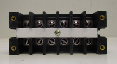 GENERAL ELECTRIC TERMINAL BOARD CAT NO: EB25B06 600V 30A #18-10 AWG ...