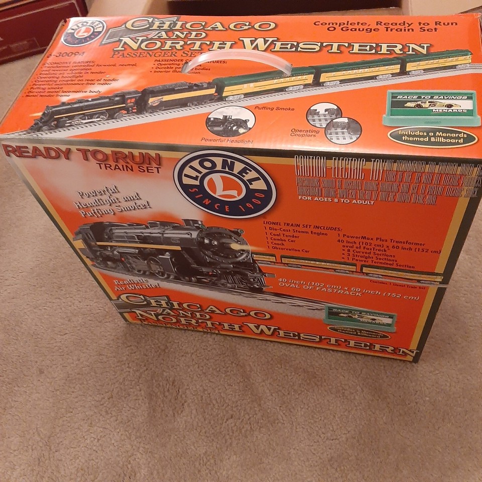 Lionel 6-30094 Chicago And Nortwestern Train Passenger Set O Gauge ...