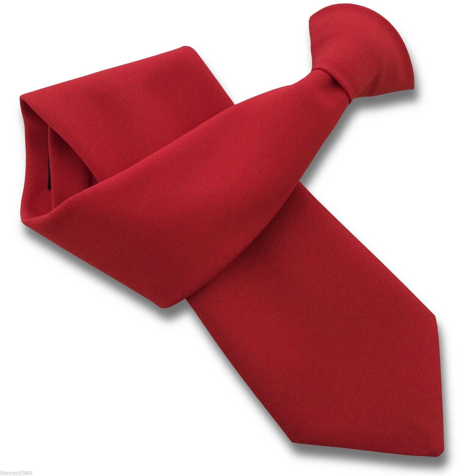 Matt Red Labour Party Clipper Clip On Snapper Tie | eBay UK