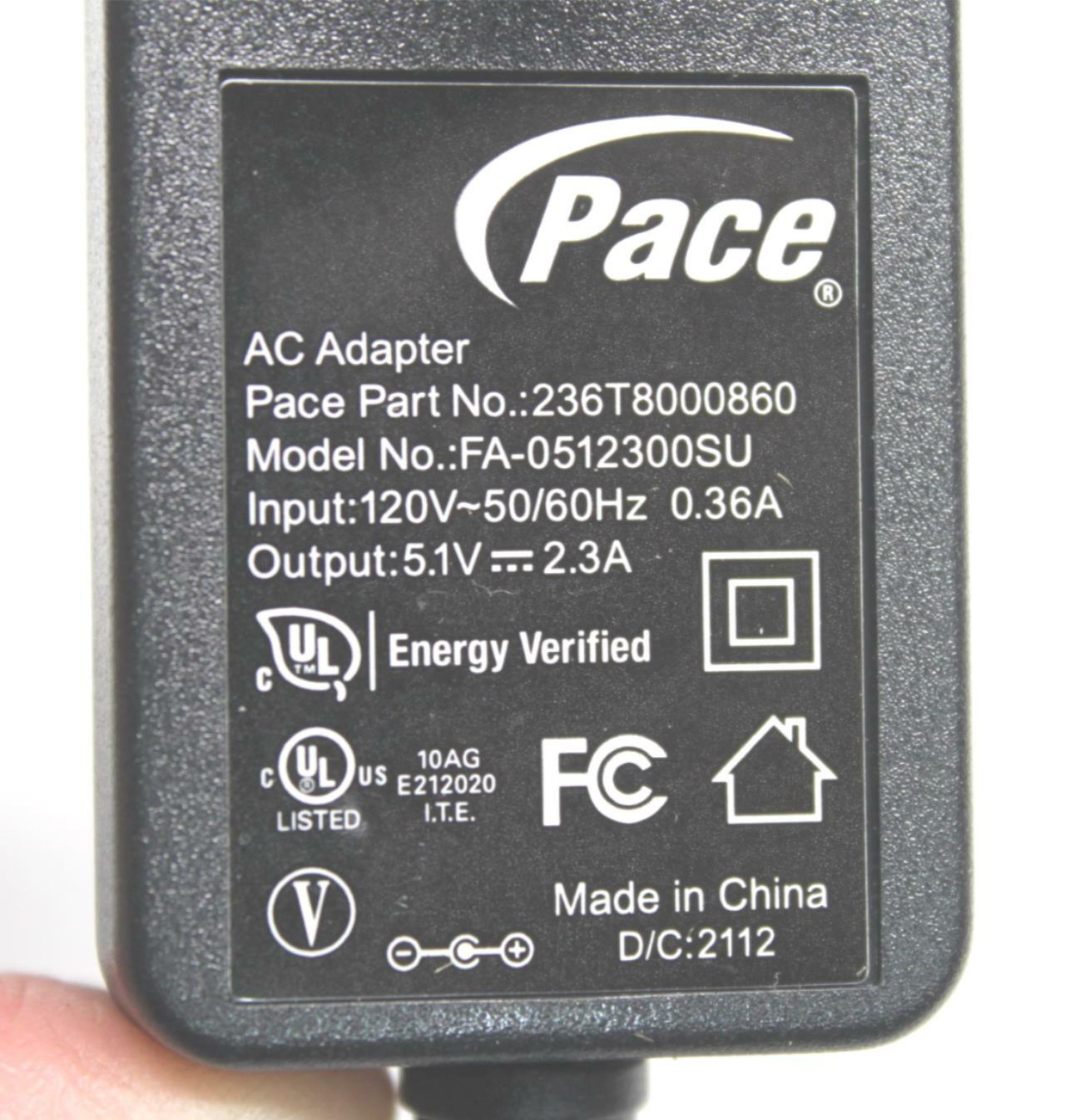 Original Pace FA-0512300SU 236T8000860 Home Office Charger Adapter in 5 ...
