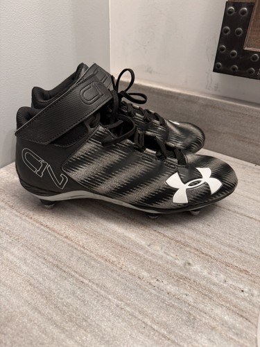 under armour Cam Newton C1N football cleats size 10.5 black metallic ...
