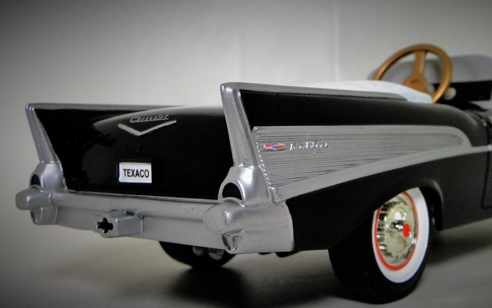 57 Chevy Pedal Car "Too Small For Child To Ride" Mini 55 Metal ...