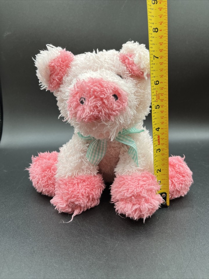 Melissa and Doug Pink Piggie Piglet Pig Blue Bow 8 Inch Seated No ...