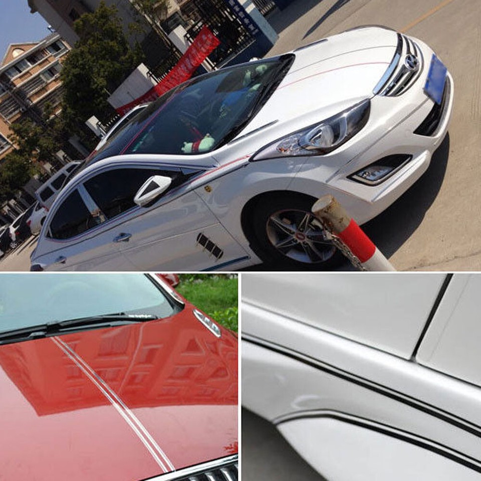 Car Universal 1/2" Vinyl Pinstriping Pin Stripe Tapes Decal Double Line ...