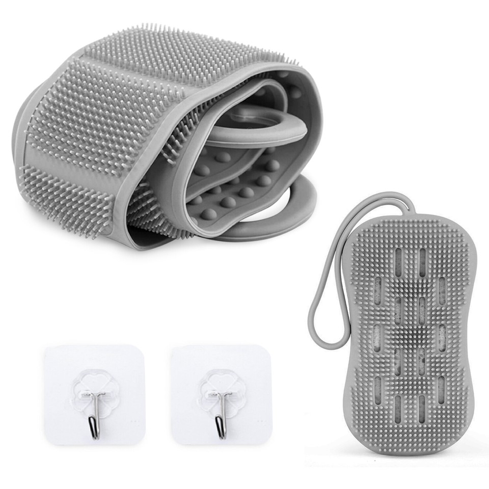 Silicone Back Scrubber for Shower, Bath Body sponge. Back Washer Back ...