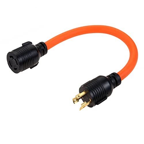 4 Prong to 3 Prong Generator Plug Adapter Cord, Nema L5-30P Generator ...