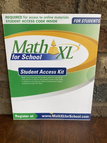 MATH XL FOR SCHOOL - STUDENT ACCESS KIT - ACCESS CODE INSIDE NEW Sealed ...