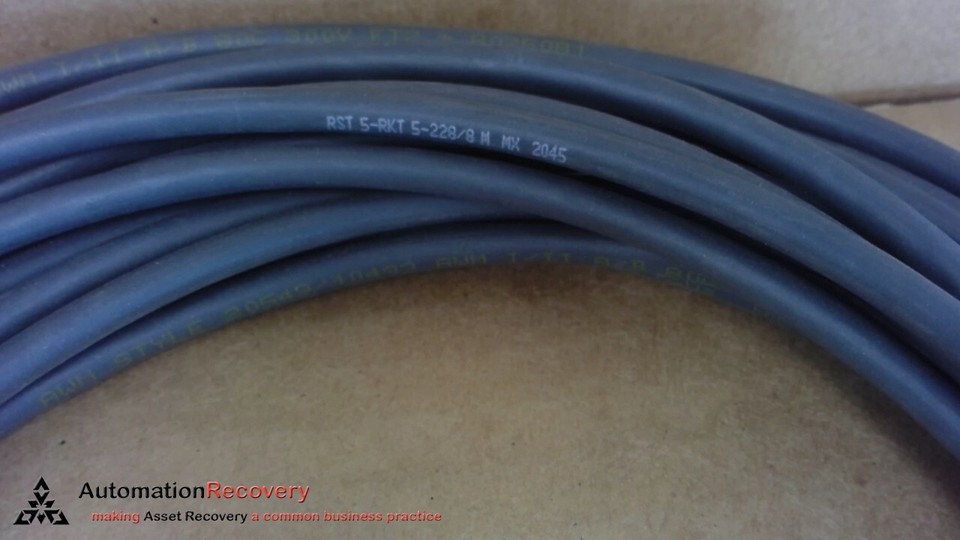 LUMBERG RST 5-RKT 5-228/8M, DOUBLE-ENDED ROUND PLUG CORDSET, NEW ...