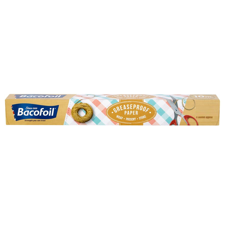 Baco Bacofoil Non Stick Oven Baking Greaseproof Parchment Paper Foil ...