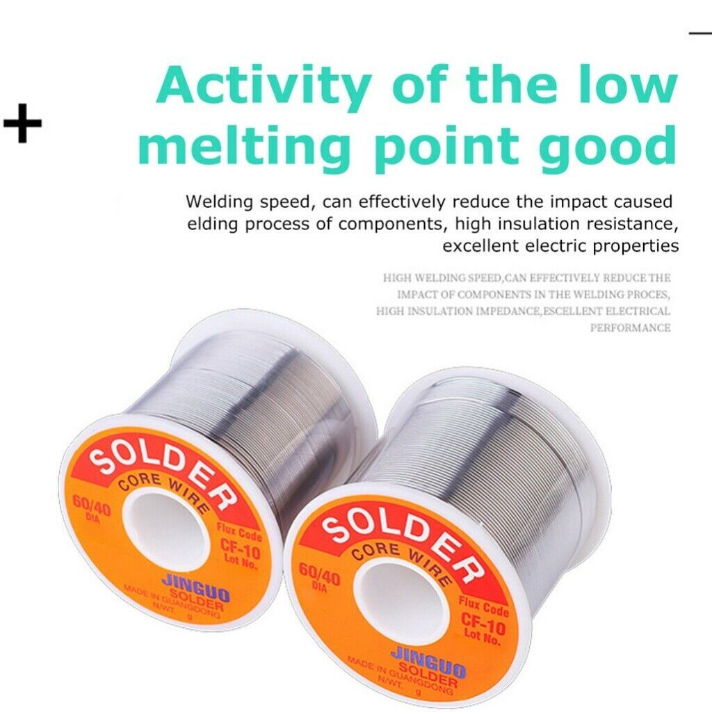 60/40 Tin lead Solder Wire Rosin Core Soldering Kit Tool Flux Reel 0 ...