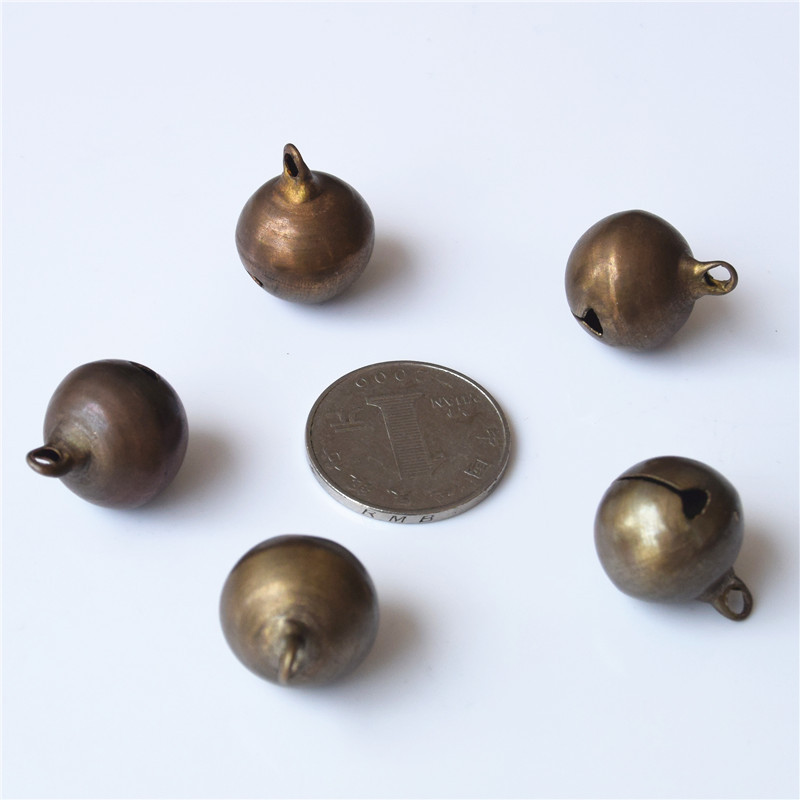 Lot Retro Bronze Copper Jingle Bell Dangle Charms Pendant Jewelry ...