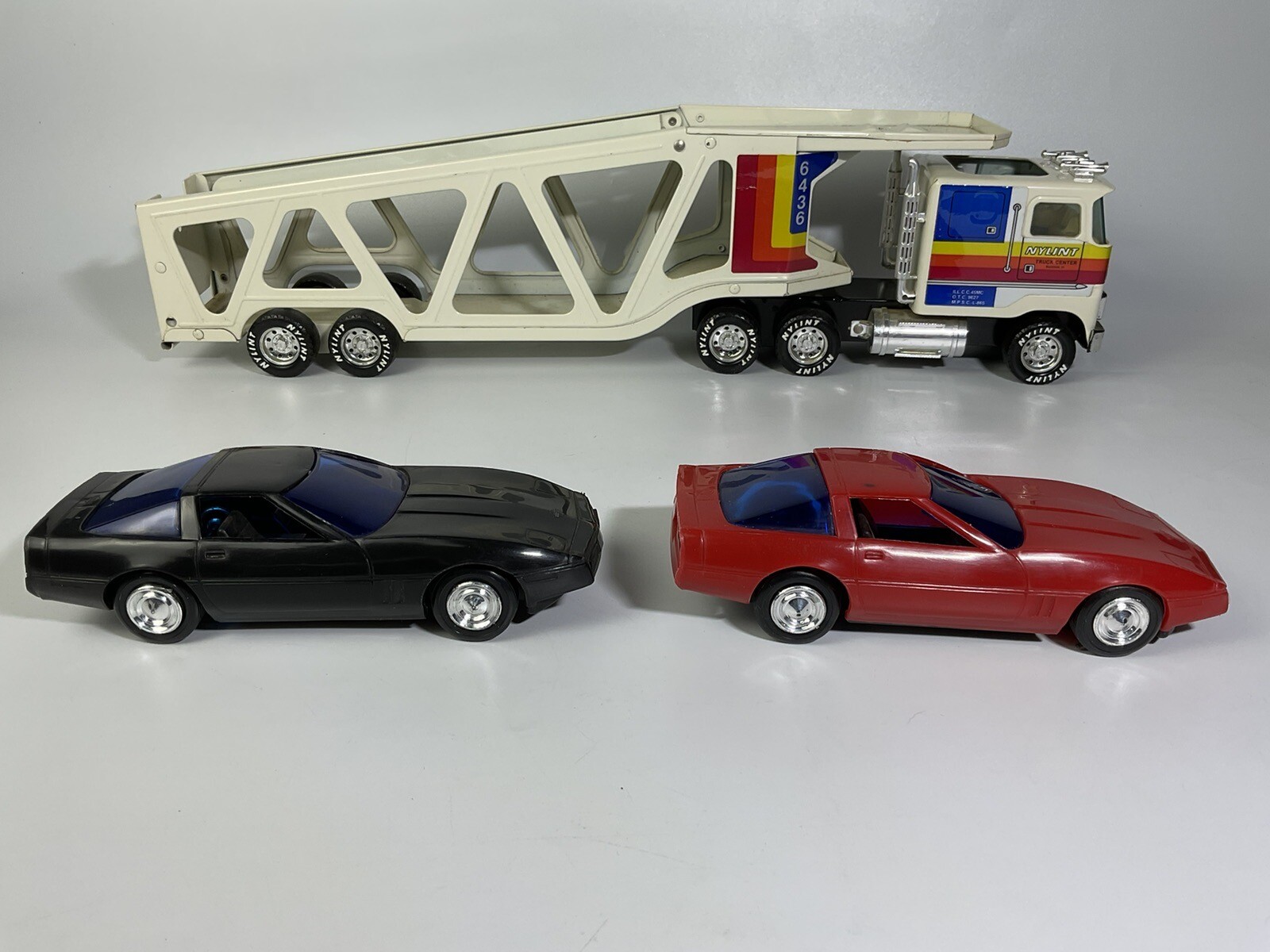 Nylint Car Carrier + 2 Corvettes No. 9120 In Original Box Vintage ...