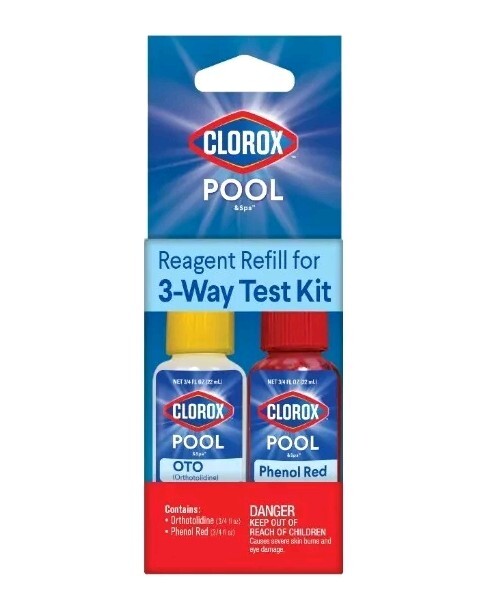 Clorox Reagent Clorox ReagRefill for 3-Way Test Kit for Testing Pool ...