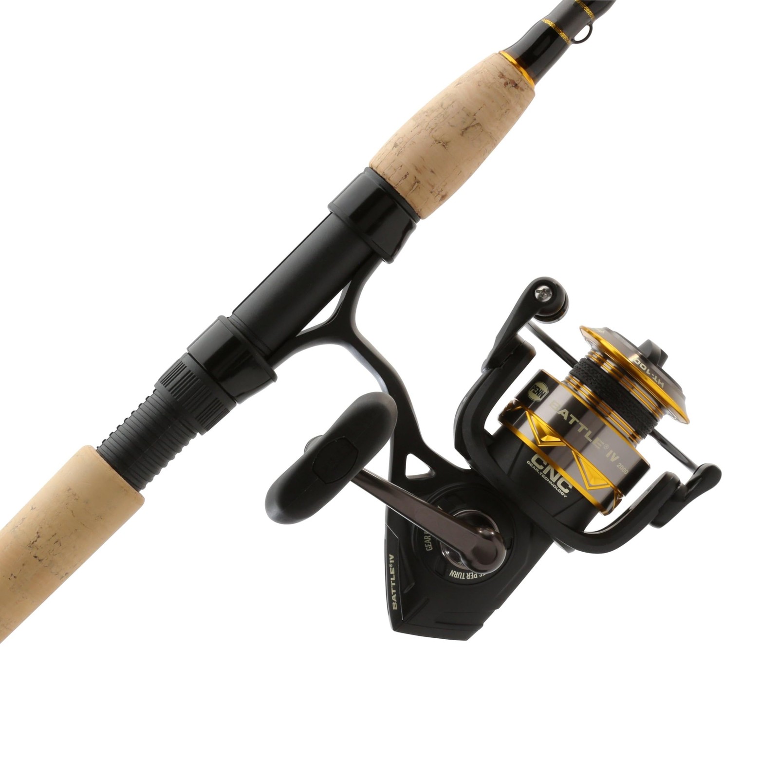 PENN Battle IV 66 Medium Light Fishing Rod and Reel Combo Durable ...