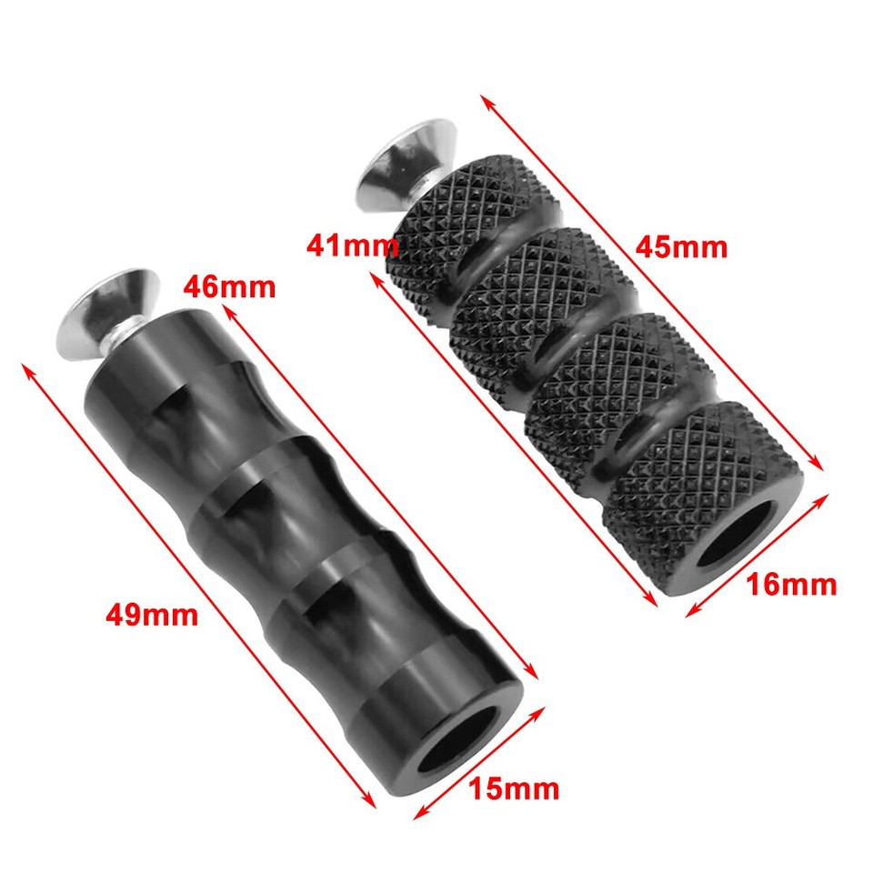 M6 6mm Foot Peg Gear Shift Brake Lever Toe Peg Pedal Universal ...