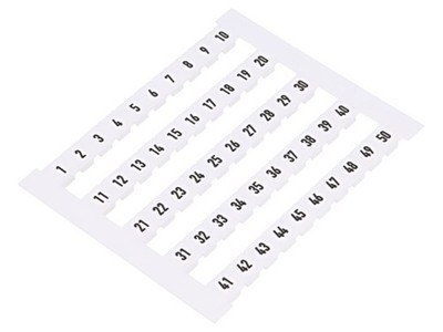 50 x 0473460001 DEK 5 FW 1-50 marqueur horizontal blanc 5 mm marquage ...