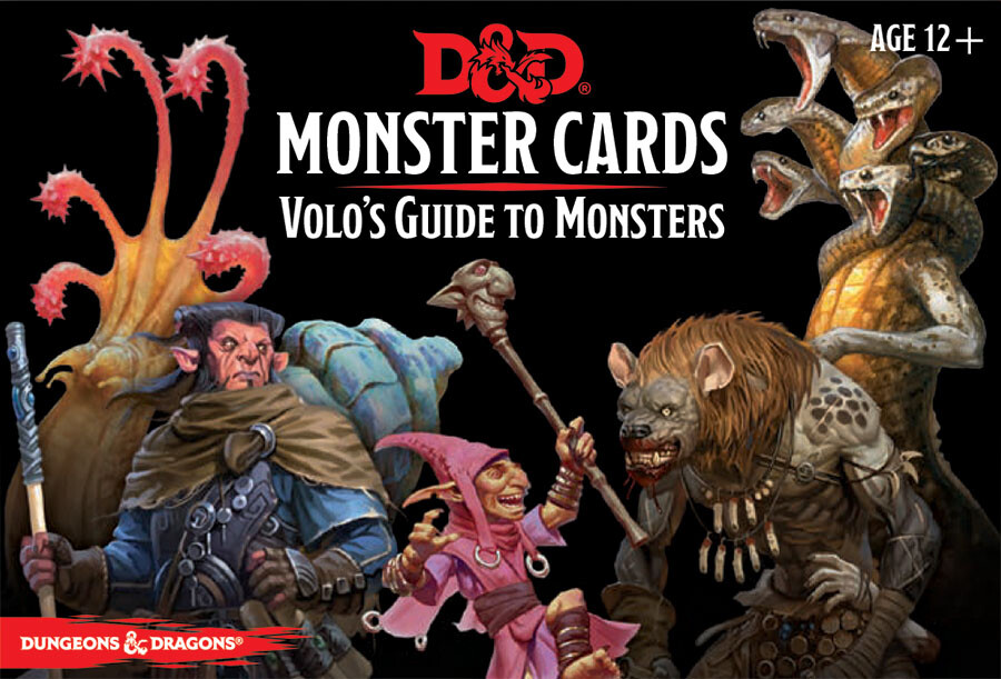 Dungeons & Dragons Dm Support D&D Monster Cards - Volo's Guide To ...