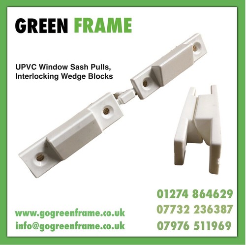 1 Pair UPVC Window Sash Seals, Interlocking Wedge Blocks For Draughty ...