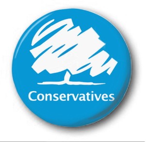 CONSERVATIVES - 25mm 1" Button Badge - Novelty Election Brexit Vote ...