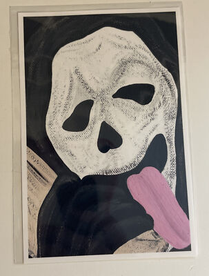 Scream Ghostface Wazzup! Drawing 4x6 Print | eBay