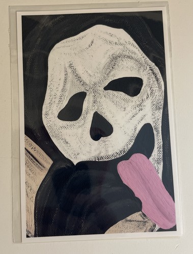 Scream Ghostface Wazzup! Drawing 4x6 Print | eBay