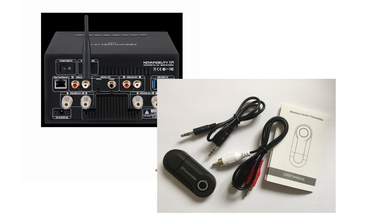 Bluetooth Transmitter for Novafidelity X14 X12 and wireless headphones ...