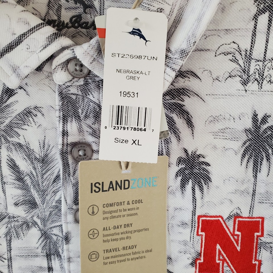 Nebraska Cornhuskers Polo Shirt Men's XL Reyn Spooner Red Allover Print ...