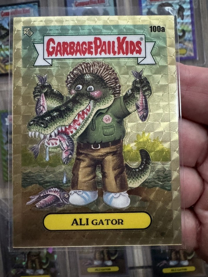 Chrome 3 Garbage Pail Kids Superfractor Ali Gator Rainbow - Red GPK 16 ...