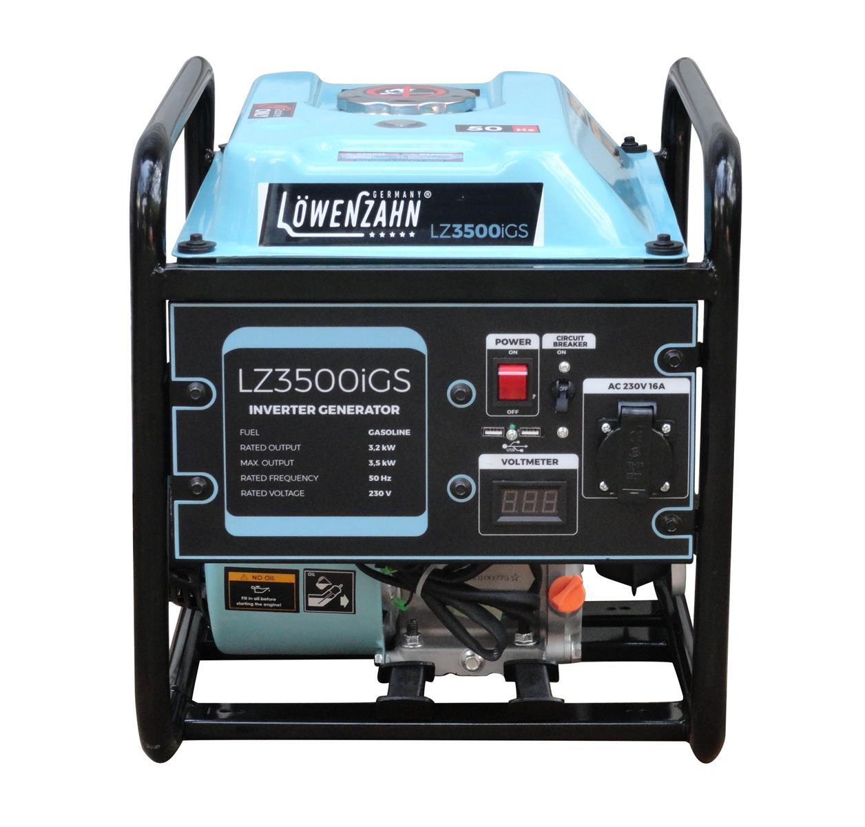 Inverter Stromerzeuger Stromaggregat 3500W 4-Takt Motor Benzin 230V ...