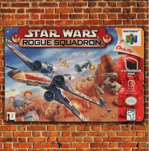 Star Wars Rogue Squadron Nintendo 64 Video Game Metal Poster Tin Sign ...