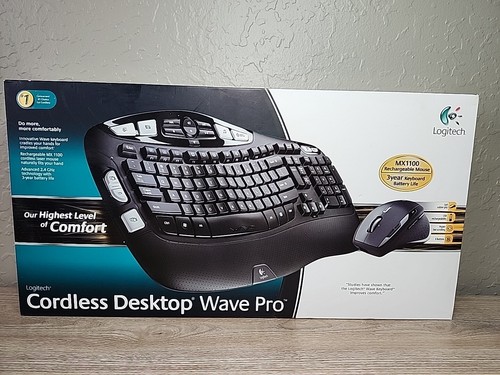 Logitech MX 1100 - Cordless Desktop Wave Pro LASER MOUSE & Wave ...