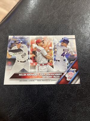 2016 Topps #166 Paul Goldschmidt Anthony Rizzo Nolan Arenado LL - NM-MT ...