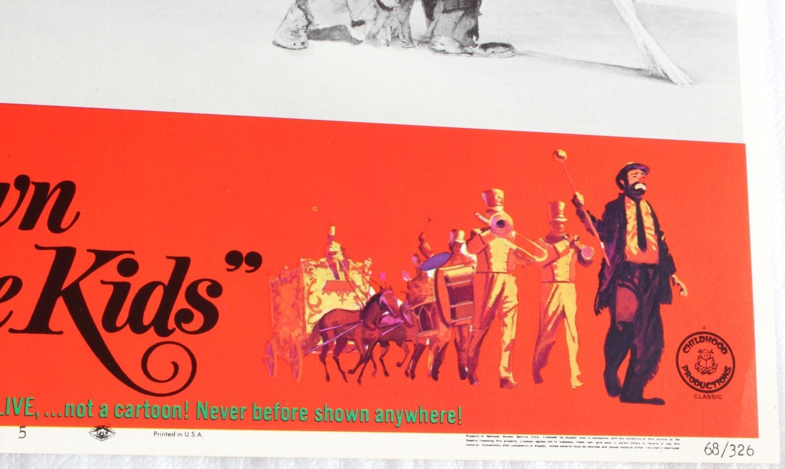 Emmett Kelly 1968 The Clown And the Kids Movie Poster Set of 3 | eBay