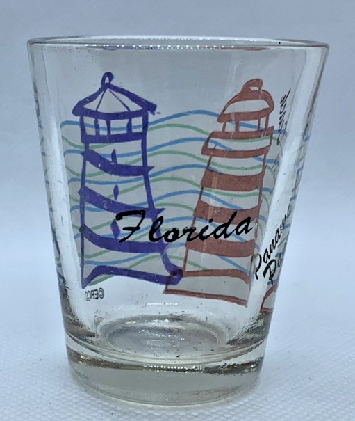 Shot Glass "Panama City Beach Florida" 🚨LIGHTHOUSE🚨 Vacation Souvenir ...