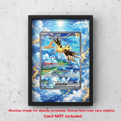 Zapdos ex 151 SIR Custom 4x6 Extended Art Frame for Pokémon Cards ...