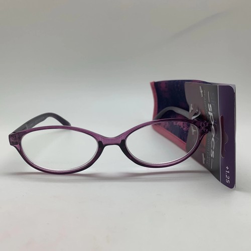 Foster Grant SIMPLY SPECS JANICE +1.25 Reading Glasses READERS Purple ...