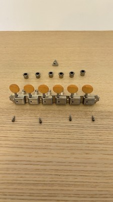 1980's Kluson Deluxe Tuning Pegs 6 Inline for Peavey T -15 w/ Retainers ...