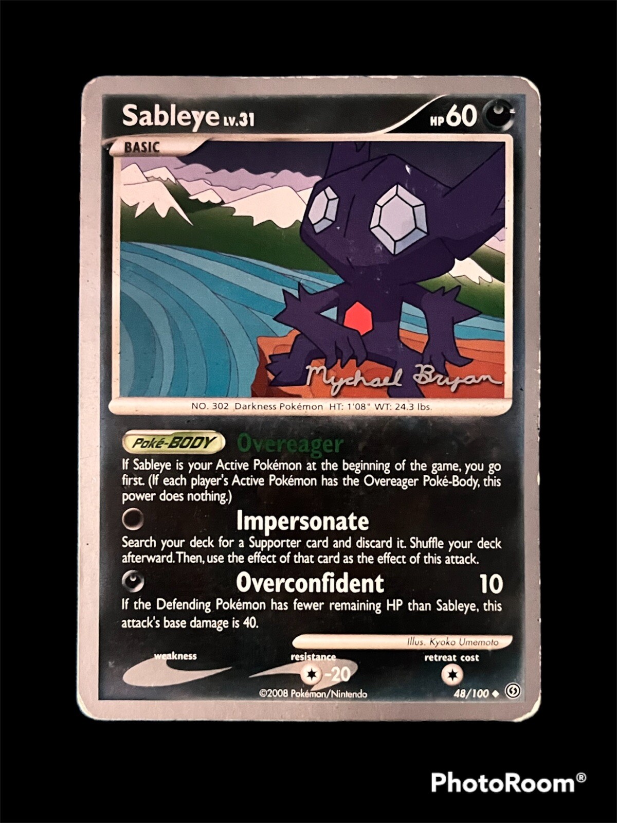 Pokémon TCG Sableye World Championship 2009 Singles 48/100 for sale ...
