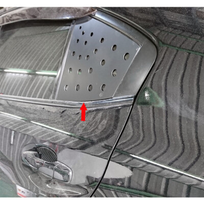 Matte Black Side Rear Quarter Window Louver Cover Vents For Subaru WRX ...