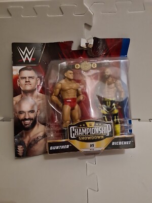 New WWE Championship Showdown Gunther vs Ricochet Wrestling Figures ...
