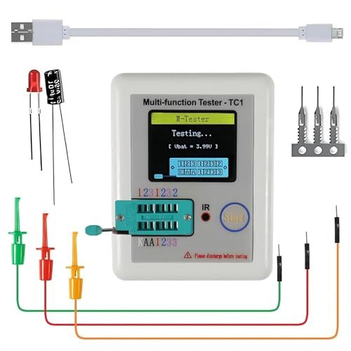 LCR-TC1 Multi-Function Capacitance Resistance ESR Tester 1.8" Full ...