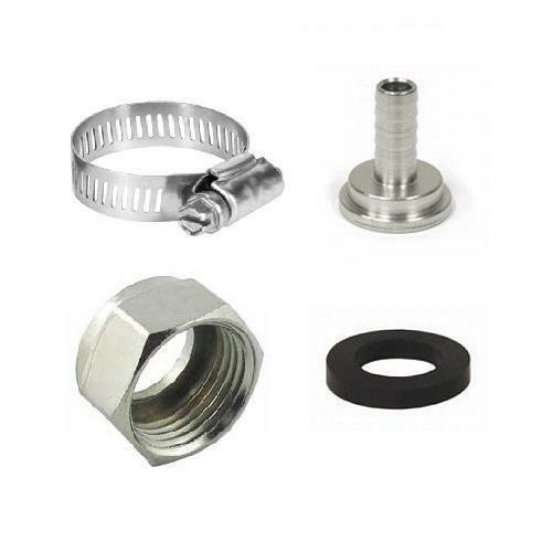 Beer Line Parts-Hose Clamp, Hex Nut, Beer Washer, 3/16" Tailpiece for ...