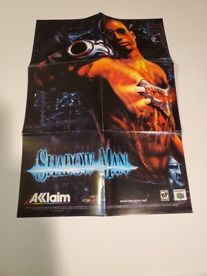 Shadow Man (Nintendo 64 N64, 1999) ☆ POSTER ☆ | eBay