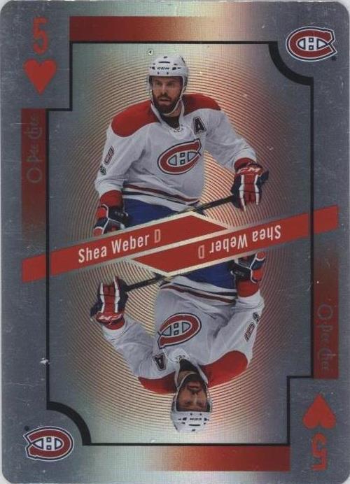 2017-18 O-Pee-Chee - Playing Cards Shea Weber #5H Foil for sale online ...
