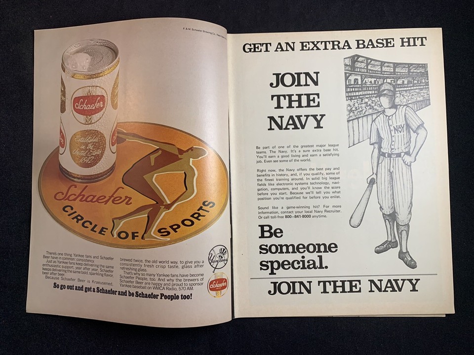 Vintage 1976 New York Yankees vs. K.C. Royals ACLS Scorebook & Souvenir ...