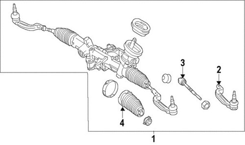 D8203-4BA0A Nissan Boot kit-manual steering gear D82034BA0A, New ...