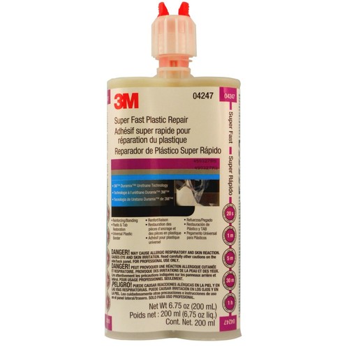 3M 04247 Super Fast Plastic Repair Automotive Bonding (200 mL ...