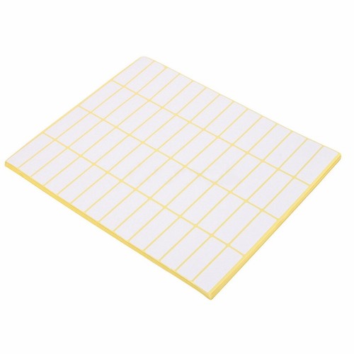 15 Sheet 56 White Sticky Labels 13x38 mm Price Stickers Tags Blank Self ...